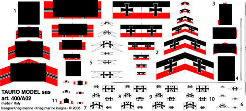 TAURO MODEL 400-A02 Naval Flags - Kriegsmarine