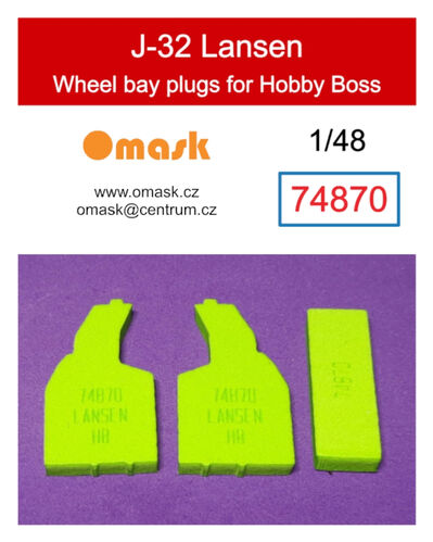 Omask 74870 J-32 Lansen Wheel Bay Plugs (For Hobby Boss)