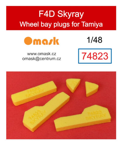 Omask 74823 F4D Skyray Wheel Bay Plugs (For Tamiya 61055)