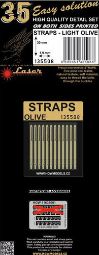 HGW Models 135508 Straps Light Olive (30 mm)