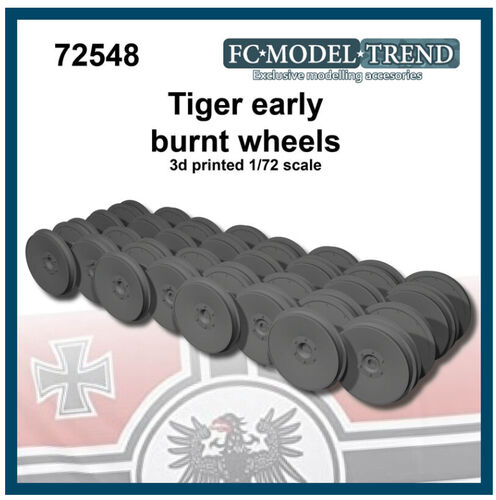 FC ModelTrend 72548 Tiger I Early - Burnt Wheels (3D-printed)