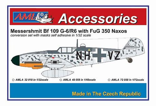 AML A72058 Messerschmitt Bf-109 G-6/R-6 with FuG-350 Naxos Conversion Set