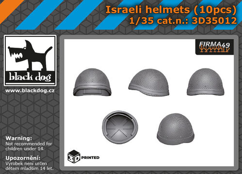 Black Dog 3D35012 Israeli Helmets (10pcs)