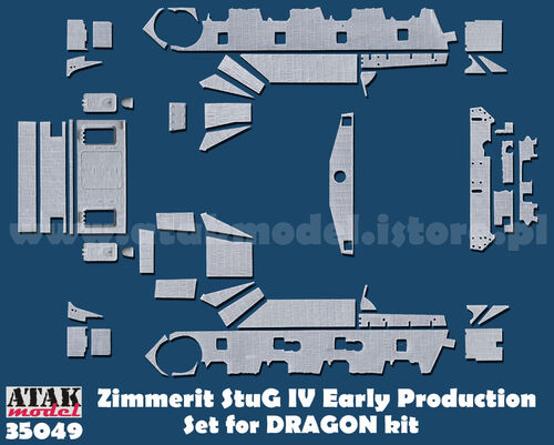 Atak Model 35049 Zimmerit StuG IV Early Production (for Dragon kits)