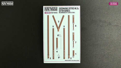 Kits World 3D124034 Supermarine Spitfire Mk.IXc - Sutton Harness (designed to be used with Airfix A17001)