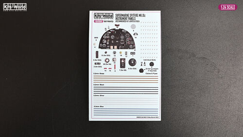 Kits World 3D1241002 Supermarine Spitfire Mk.IXc - 3D Printed Interior Set (designed to be used with Airfix A17001)