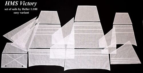 HiSModel S001e Victory set of easy sails