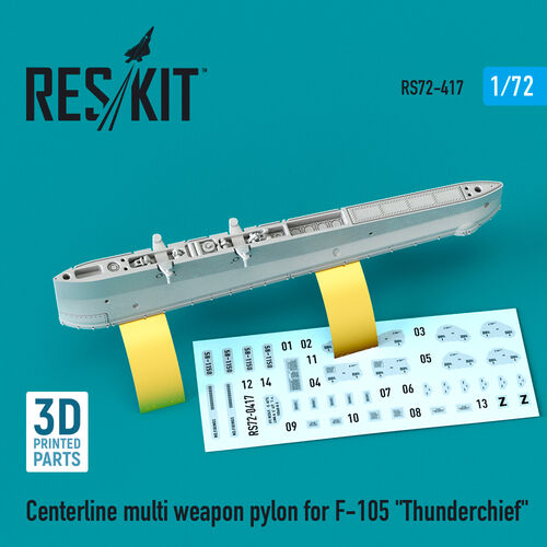 RES/KIT 72-0417 Centerline Multi Weapon Pylon For F-105 "Thunderchief"