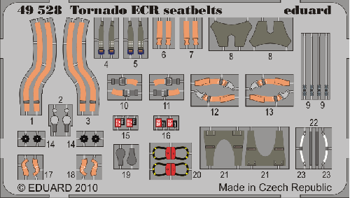 Eduard 49528 Tornado ECR seatbelts HOBBY BOSS