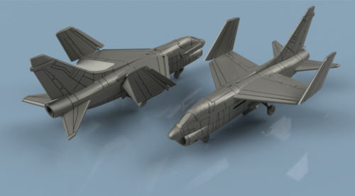 L'Arsenal 2.0 3D400091 A-7 E Corsair II folded wings (5 planes)