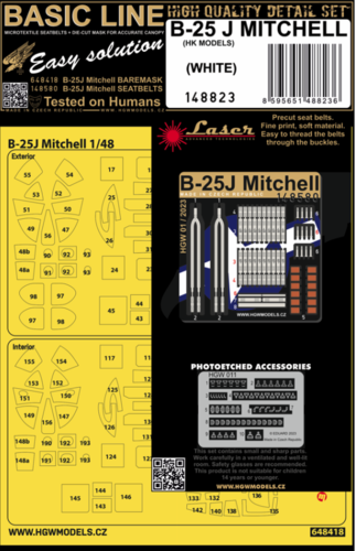 HGW Models 148823 B-25J Mitchell White set