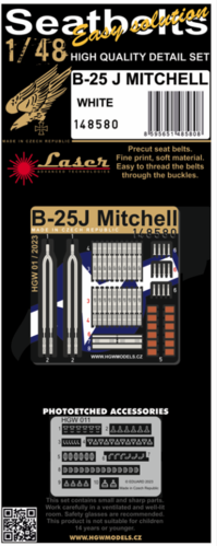 HGW Models 148580 B-25J Mitchell WHITE