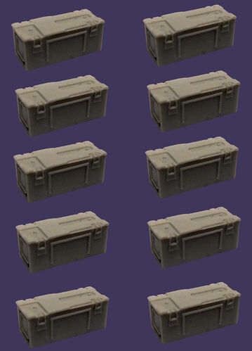 Firestorm Models 35235 Ammo Box 25-pr. Q.F. Gun Shell P59 (10 pcs)
