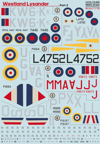 Print Scale 72-480 Westland Lysander Part 2