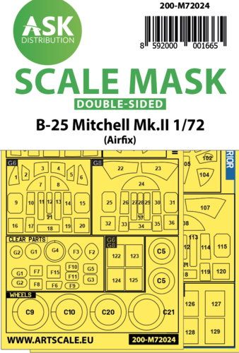 Art Scale Kit M72024 B-25 Mitchell Mk.II double-sided