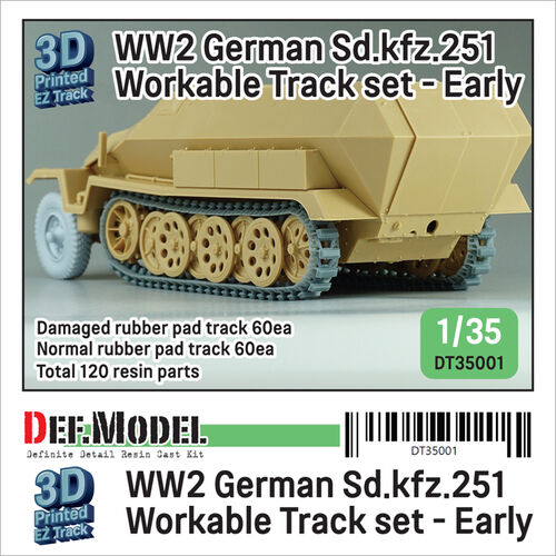 DEF Model DT35001 WW2 Sd.kfz.251 Workable Track set - Early type