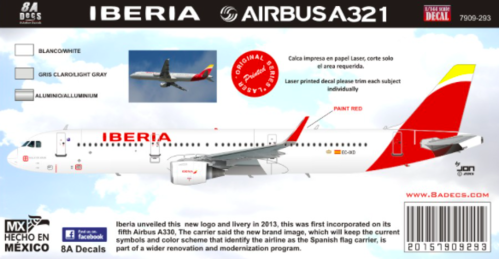 8aDecs 7909-293-144 Iberia A321 2016