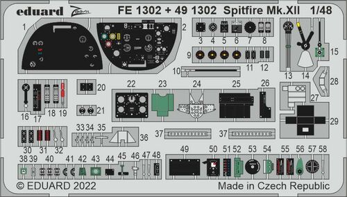 Eduard FE1302 Spitfire Mk.XII AIRFIX