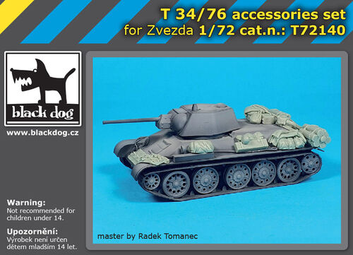 Black Dog T72140 T 34/76 accesories set for Zvezda