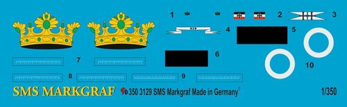 Peddinghaus-Decals 3129 SMS Ship Of The Line Markgraf I World War