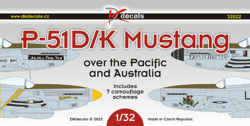 DKdecals 32022 P-51D/K Mustang over the Pacific and Australia