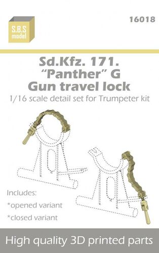 SBS Model 16018 Sd.Kfz. 171 “Panther” G Gun Travel Lock