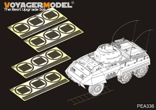 VoyagerModel.Co.Ltd PEA336 WWII U.S. M8/ M20 armored car tyre chains