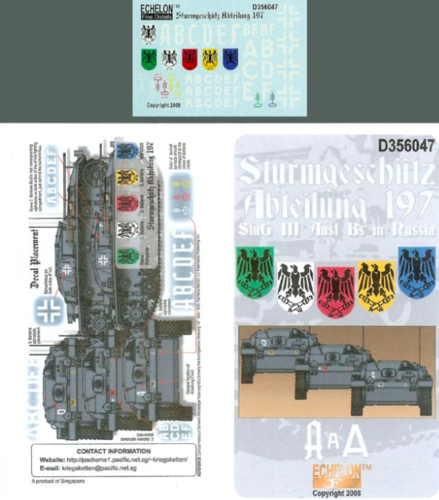 Echelon Fine Details D356047 Sturmgeschutz Abteilung 197