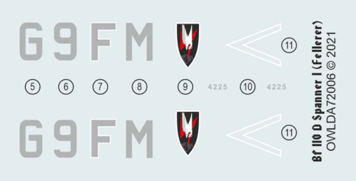 Owl Models DA72006 Bf 110 D P. Fellerer