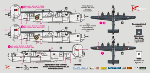 DKdecals 144001 B-24 Liberator G.R.Mk.VI