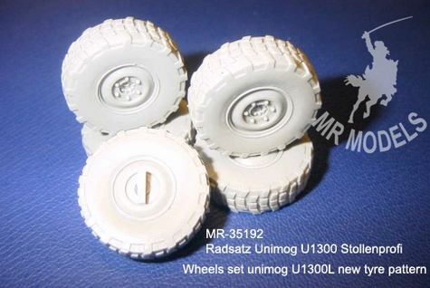 MR Modellbau 35192 Wheels set unimog U1300L new tyre pattern