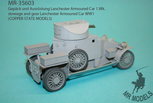 MR Modellbau 35603 Stowage and gear Lanchester Armoured Car WW1