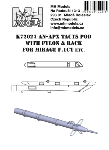 MH Models K72027 AN-APX TACTS POD with pylon and rack