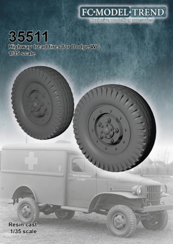 FC ModelTrend 35511 Dodge WC, highway pattern tires