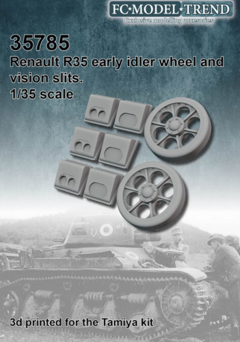 FC ModelTrend 35785 Renault R-35 early idler wheel and vision slits