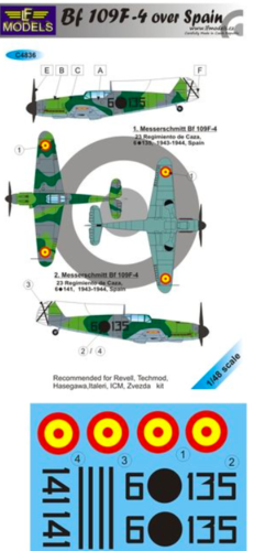 LF Models C4836 Messerschmitt Bf-109 F-4 over Spain