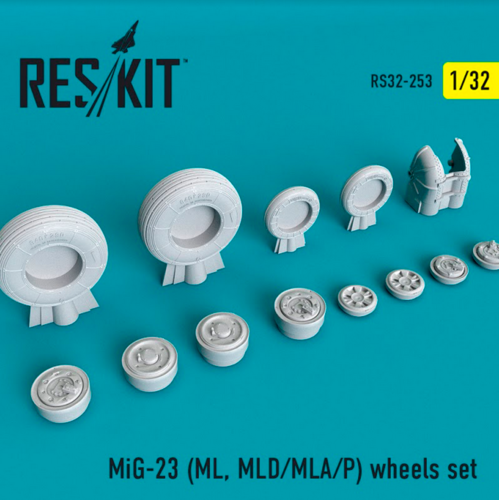 DISCONTINUED RES/KIT 32-0253 MiG-23 ML, MLD/ MLA/ P wheels set