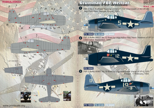 Print Scale 48-071 Grumman F6F Hellcat