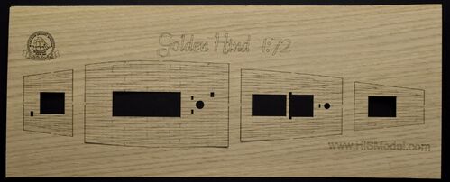 HiSModel D098-O Golden Hind - Oak wooden deck