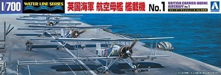 Aoshima 05942 British Carrier-borne Aircraft No.1 (8 x Swordfish)