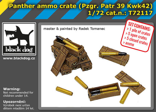 Black Dog T72117 Panther ammo crate