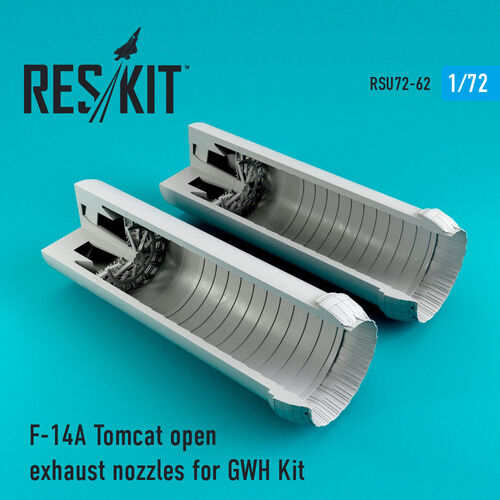 DISCONTINUED RES/KIT U72-0062 F-14A Tomcat open exhaust nozzles for GWH Kit