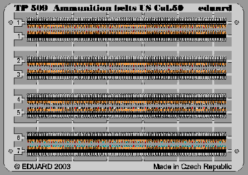 Eduard TP509 Ammunition Belts US Cal.0.50