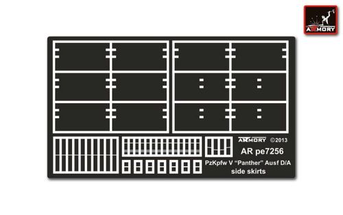 Armory Models Group pe7256 Pz.Kpfw.V Ausf.D/A Panther side skirts (ZVE)