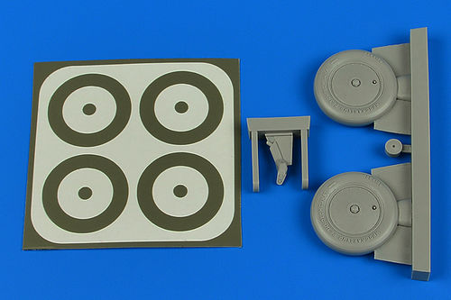 Aires 2225 I-153 Wheels & paint masks ICM