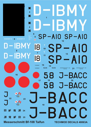 Techmod 48063 Messerschmitt Bf 108 Taifun