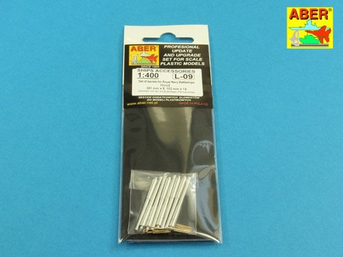 Aber 1-400L-09 Zestaw luf do pancernika Hood 381mm x 8, 102mm x 14