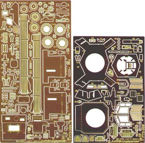 Part P72-038 Sd.Kfz.140/1 Aufklarungspanzer (2cm) Attack