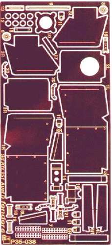 Part P35-038 Sd.Kfz. 251 Ausf.D - fenders Tamiya
