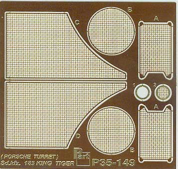 Part P35-149 Sd.Kfz.183 King Tiger (Porsche turret) - grille Dragon